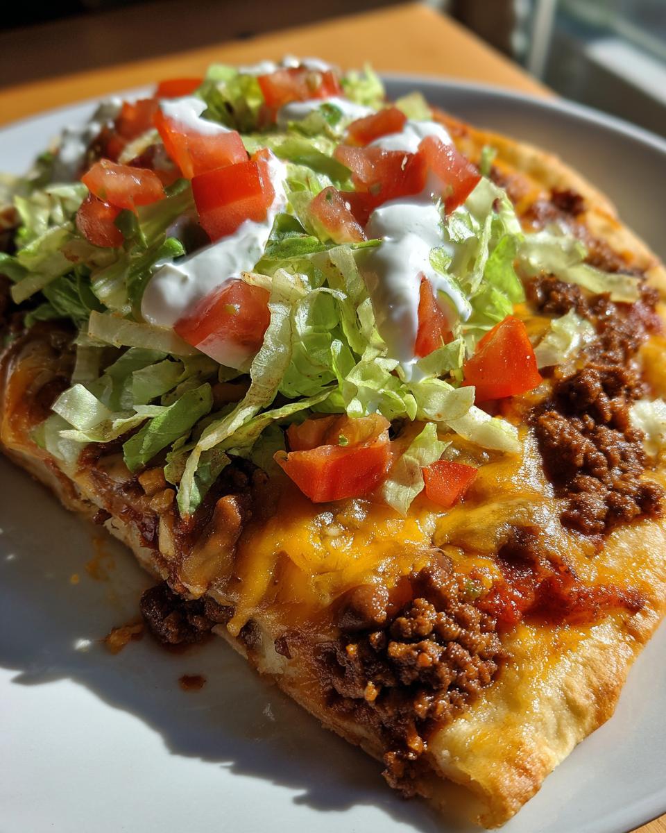 Shocking taco pizza in 35 minutes