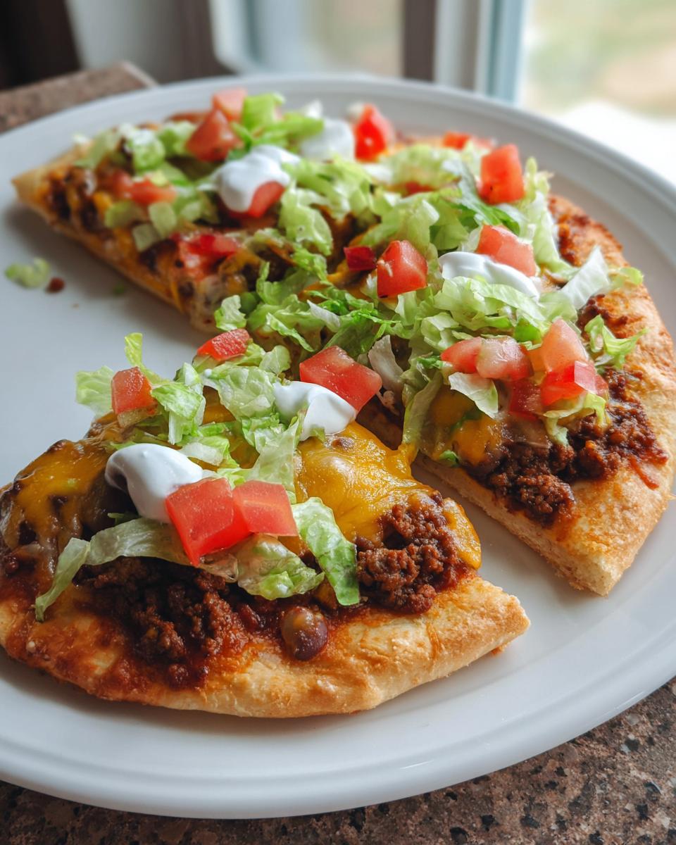 Shocking taco pizza in 35 minutes